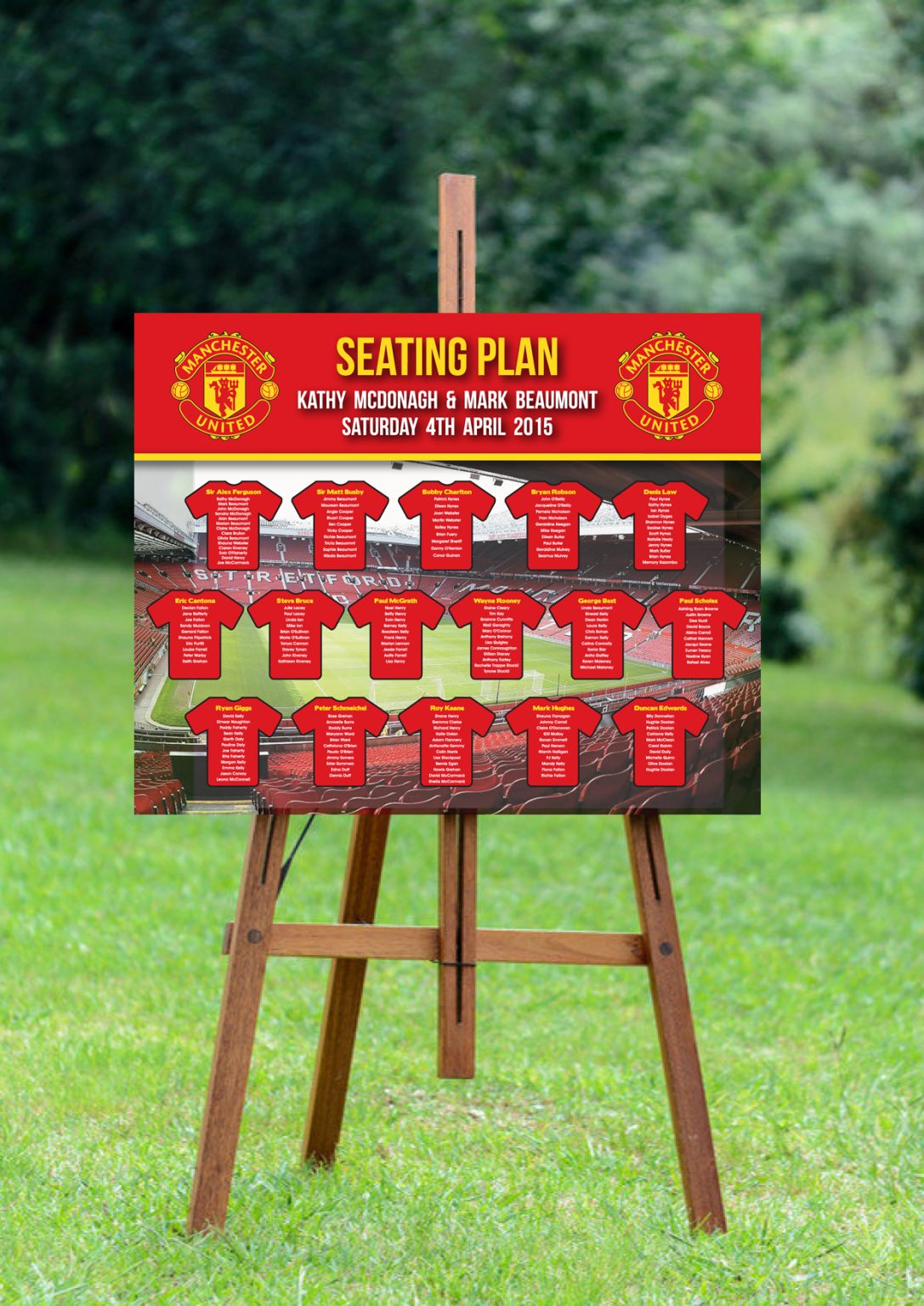 Football (Man Utd) Seating Plan - The Paperlane