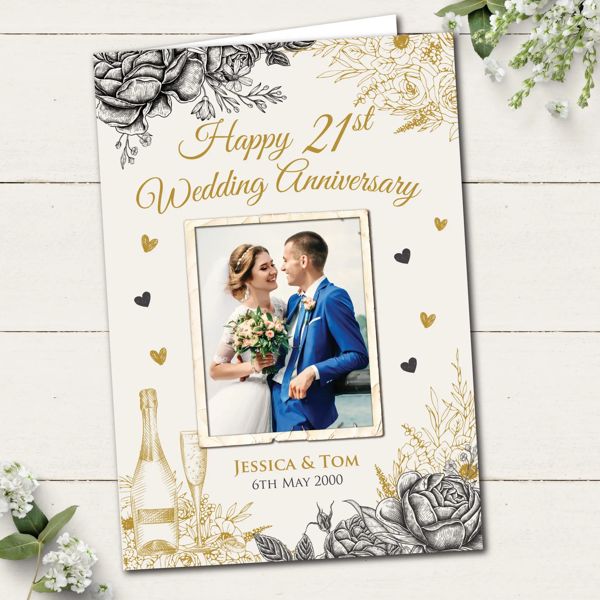 Custom Anniversary Card Personalised Lifetime To Go Anniversary Card