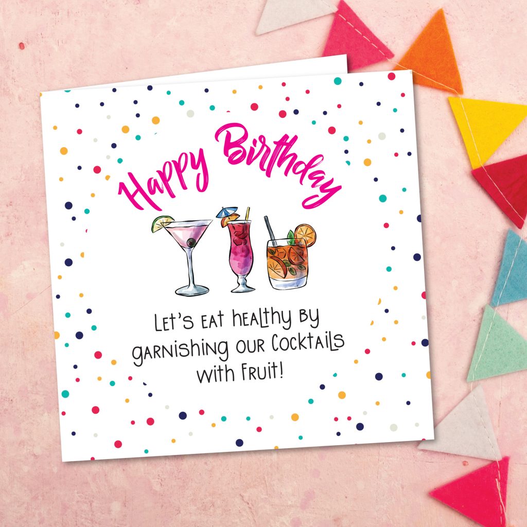 Cocktail Garnish Birthday Card - The Paper Lane