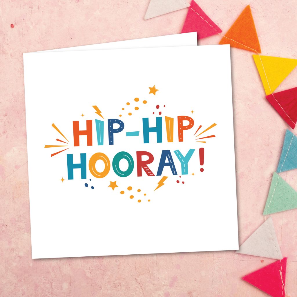 Hip Hip Hooray Birthday Card - The Paperlane